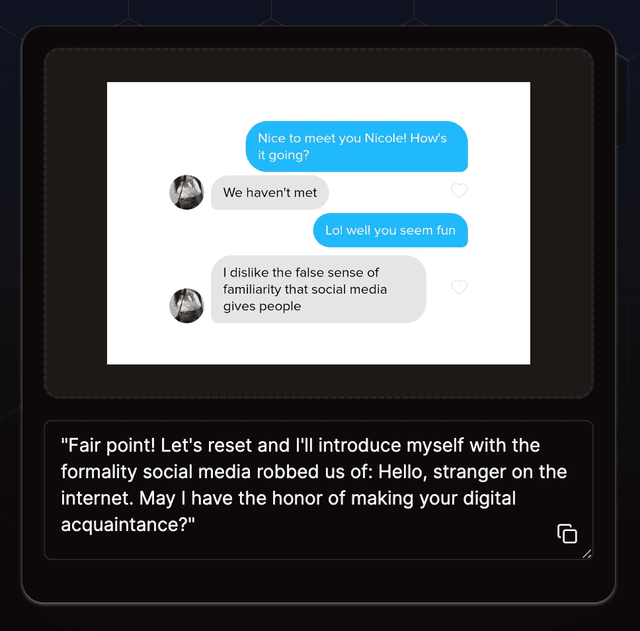 WittyWingMan: AI-Powered Dating Chat Assistance